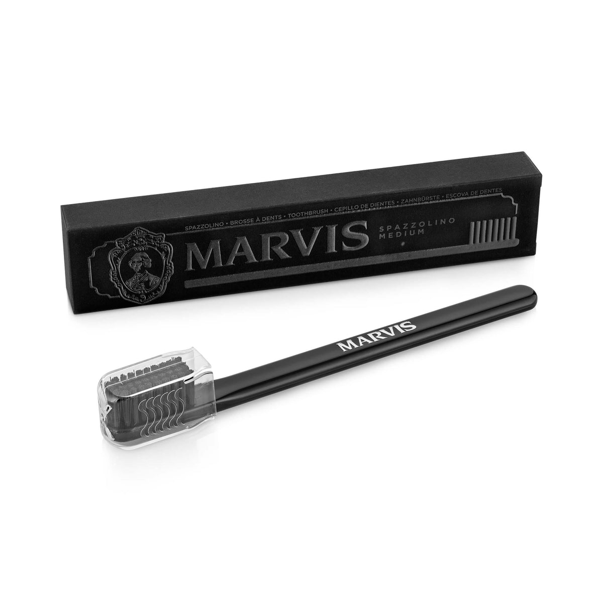 Marvis Medium Black Toothbrush - Superior Dental Hygiene – luxury uae
