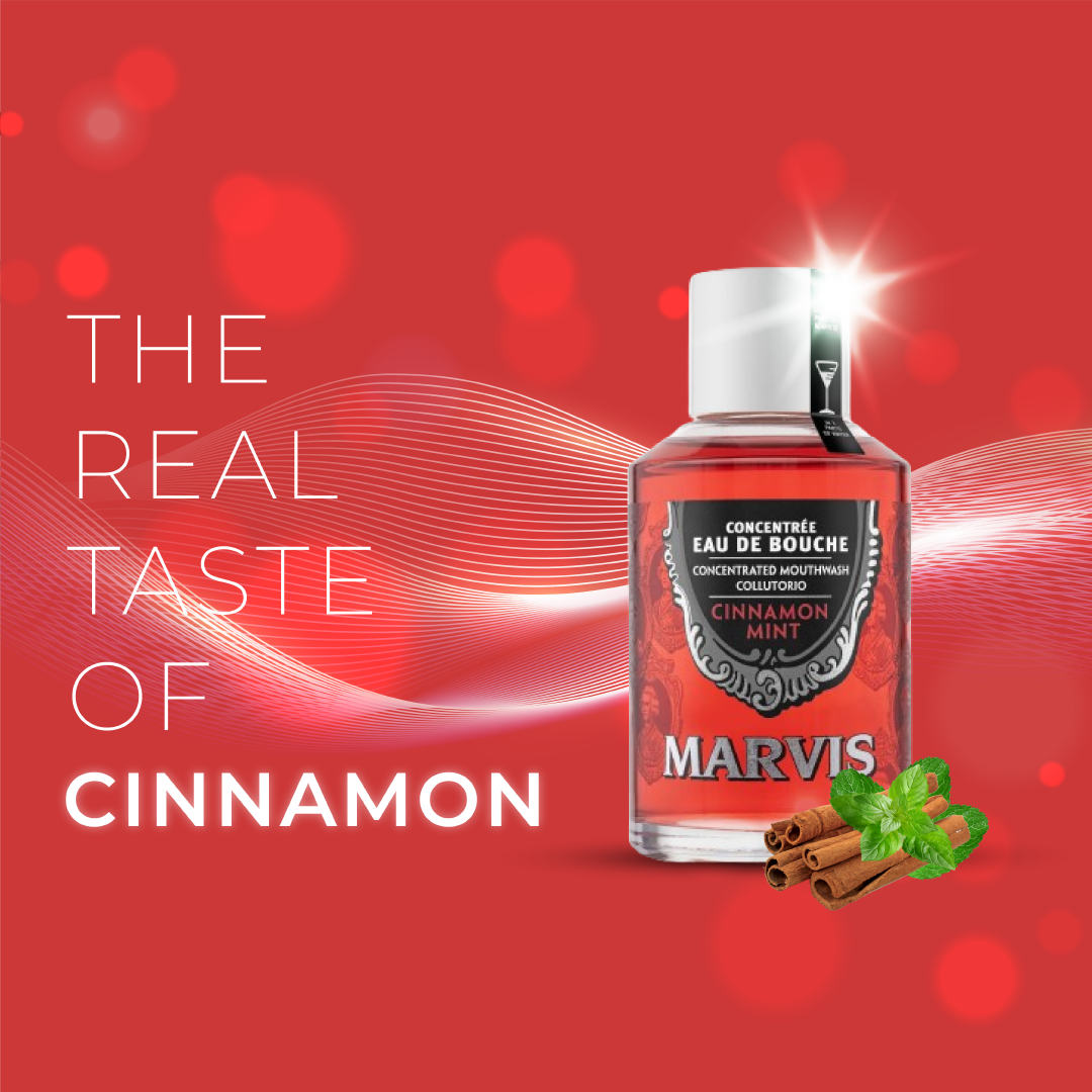 Marvis Cinnamon Mint Mouthwash 120ml – luxury uae
